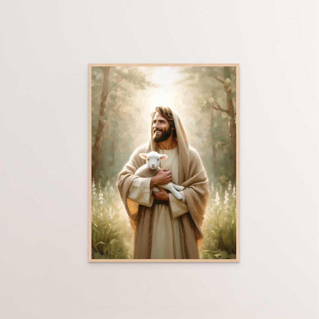 Shepherd Loves You, Christian Art, Jesus the Shepherd Art, Jesus ...