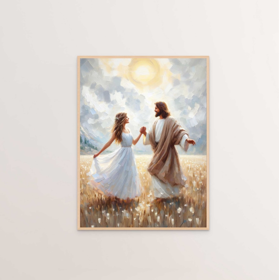 Rendezvous Under the Sun, Modern Christian Art, Jesus and Her, LDS Wall ...