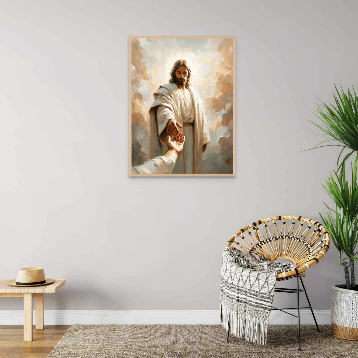 Join Him, Christian Wall Art, Christian Home Decor, Jesus Prints, Bible ...
