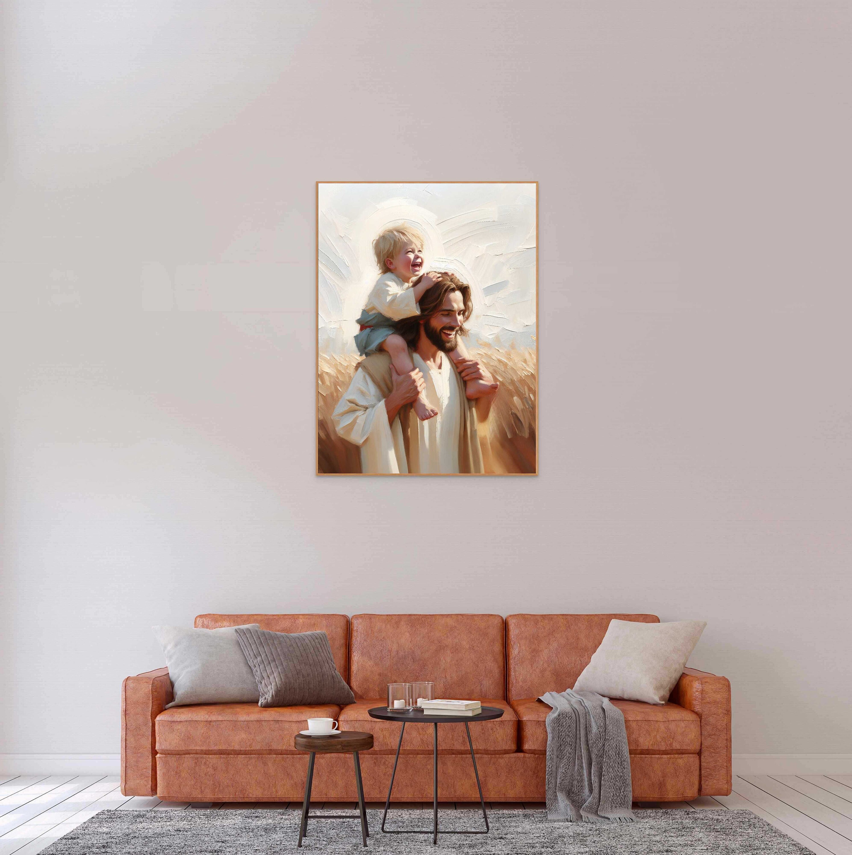 Love and Laughter, Christian Painting, Jesus and Boy, Jesus With ...