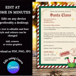 Elf Arrival Letter for Elf on the Shelf Kit, First Time Elf Letter, Elf ...