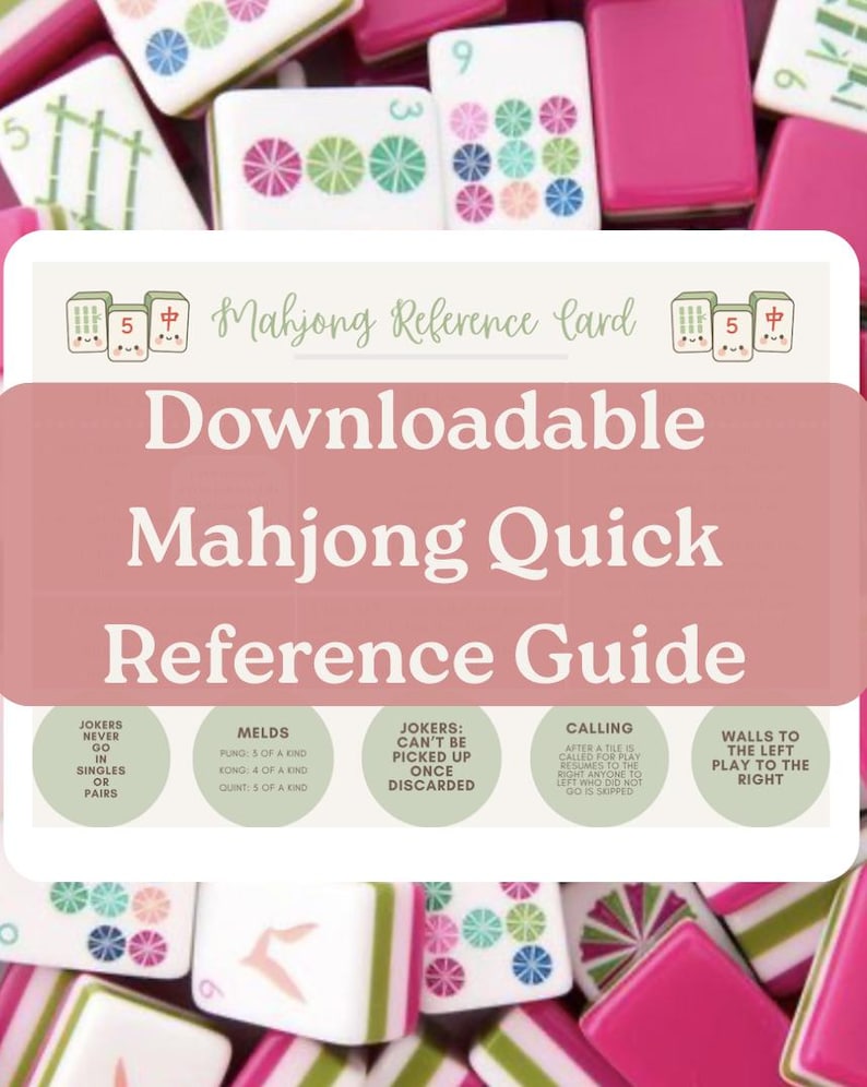 Mahjong Quick Glance Rule Guide: Beginner's 4x6 Rule Guide (PDF ...