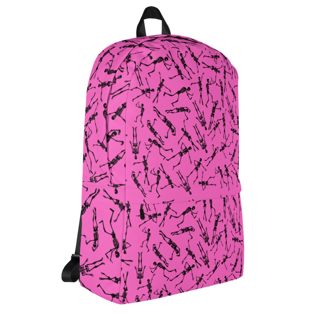 Skeleton Backpack, Skull Backpack, Skull, Pink Skull, Dancing Skeleton ...