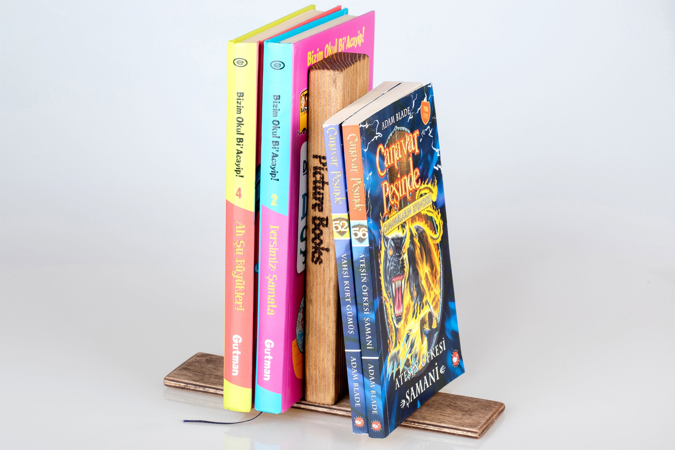 Book Stand Book Holder Wooden Book Shelf Decor - Etsy