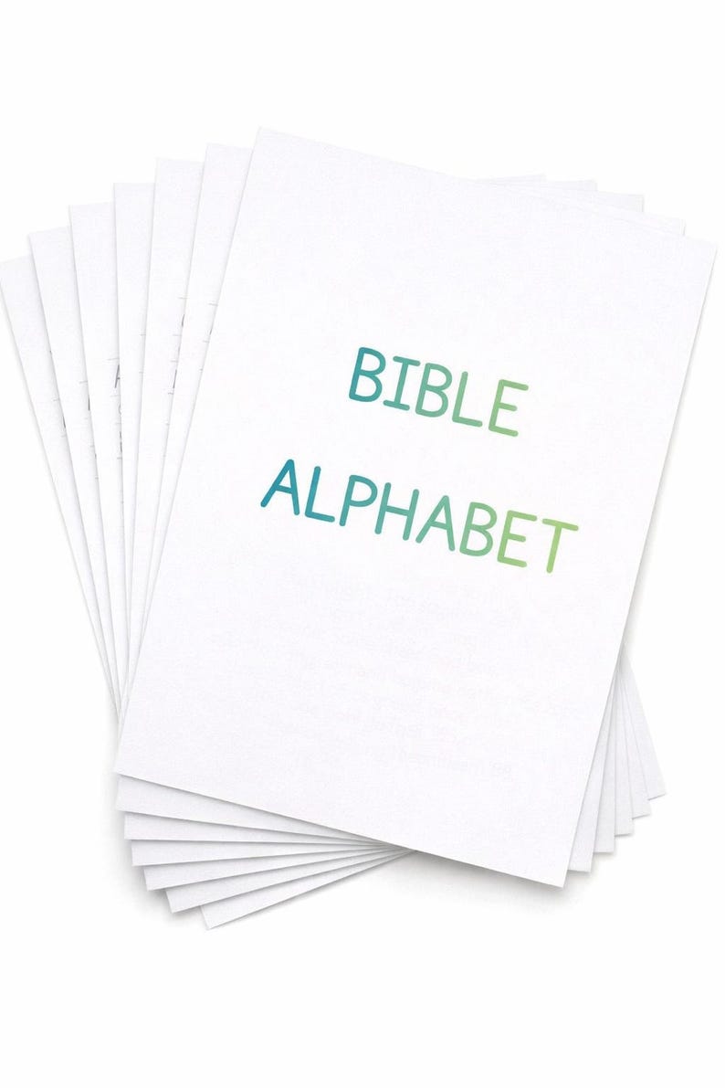 A-Z Bible Verse Printable Tracing Worksheets - Etsy