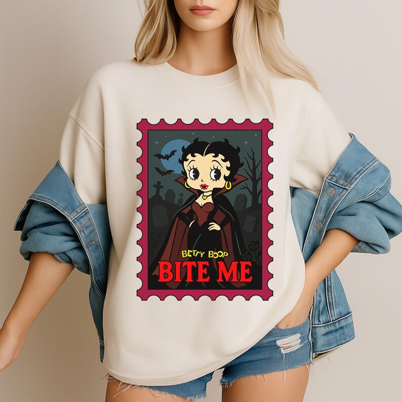 Betty Boop Halloween Svg, Retro Cartoon Witch Png, Spooky Cute ...