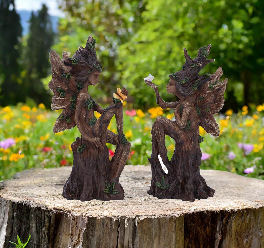 Pair of Forest Sprites Ornament Figurine Fairy Pixie Sprite New & Boxed ...