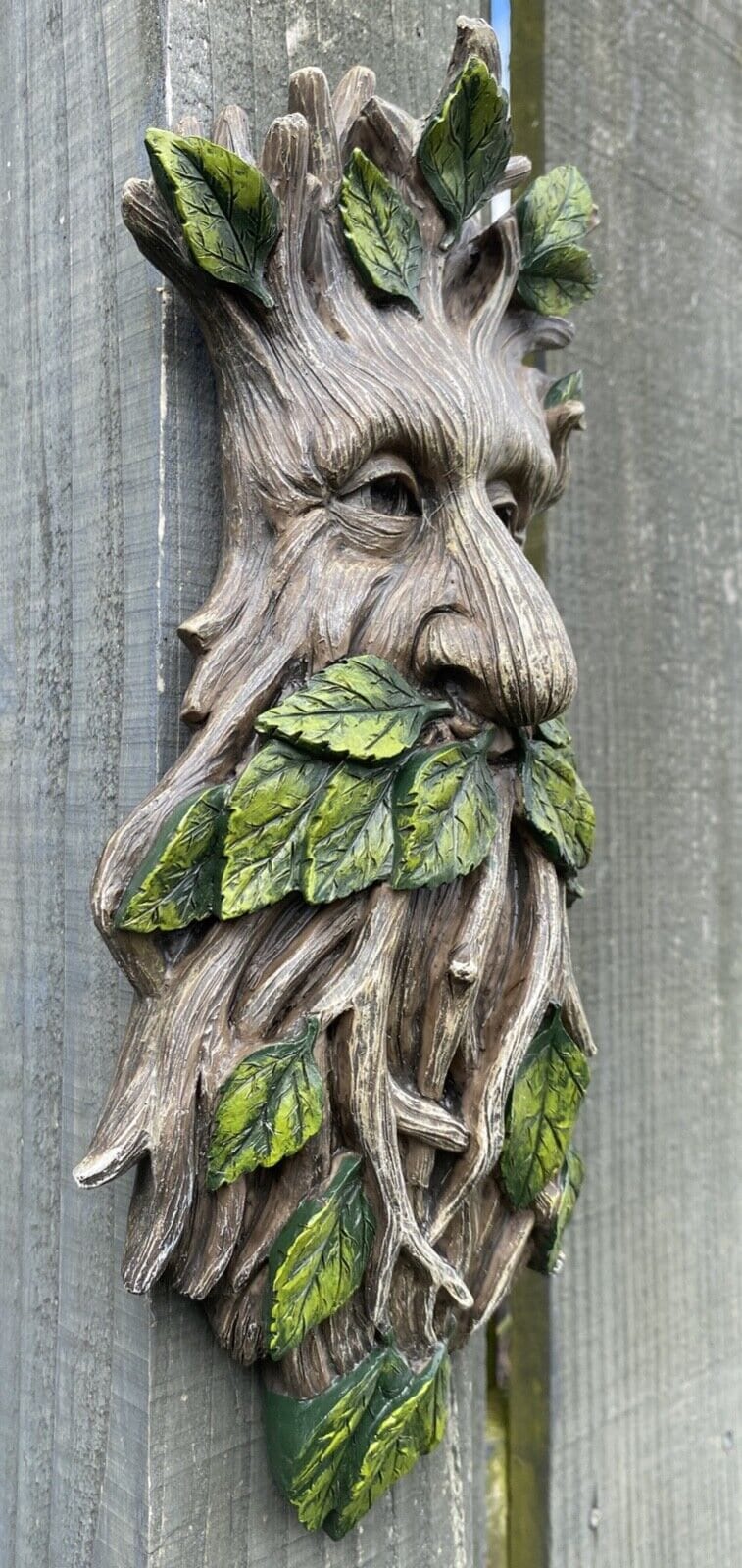 Greenman Face Decorative Garden Wall Plaque Green Man New & - Etsy UK