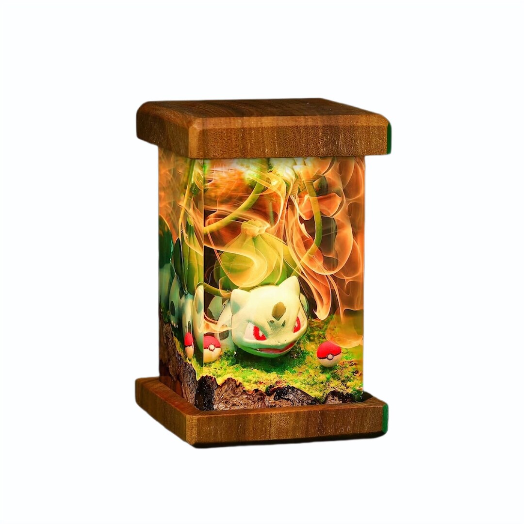 BULBASAUR Pokemon Epoxy Lamp Custom Pokemon Night Light Resin - Etsy Canada