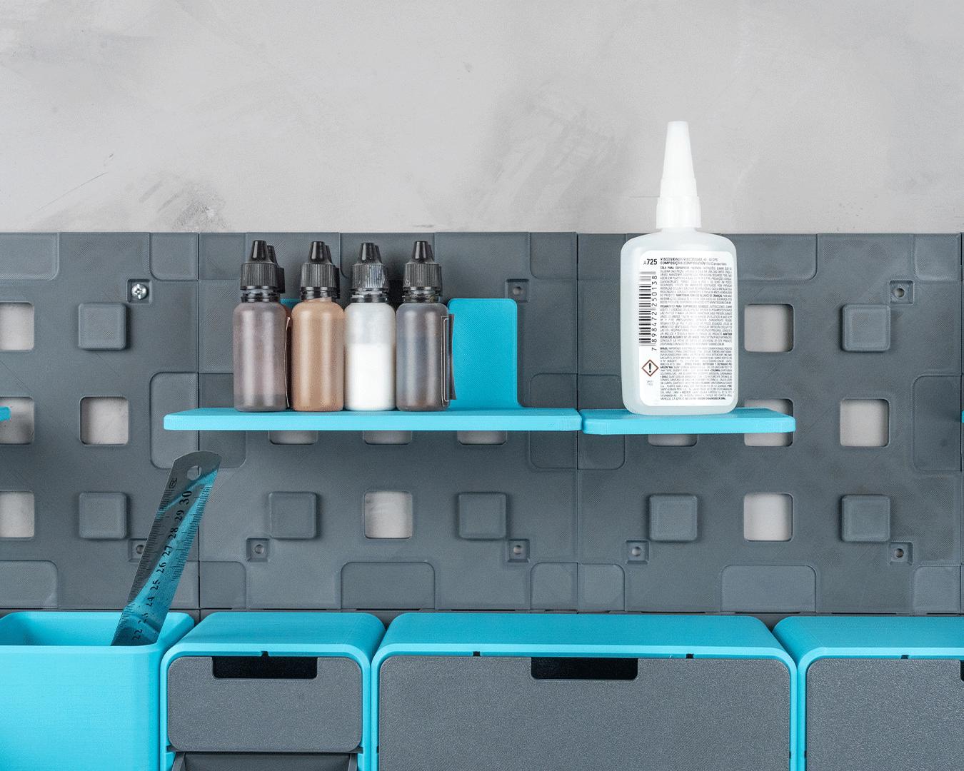 3D Printed Upright Wall Mounted Organizer PLA Multicolor - Etsy