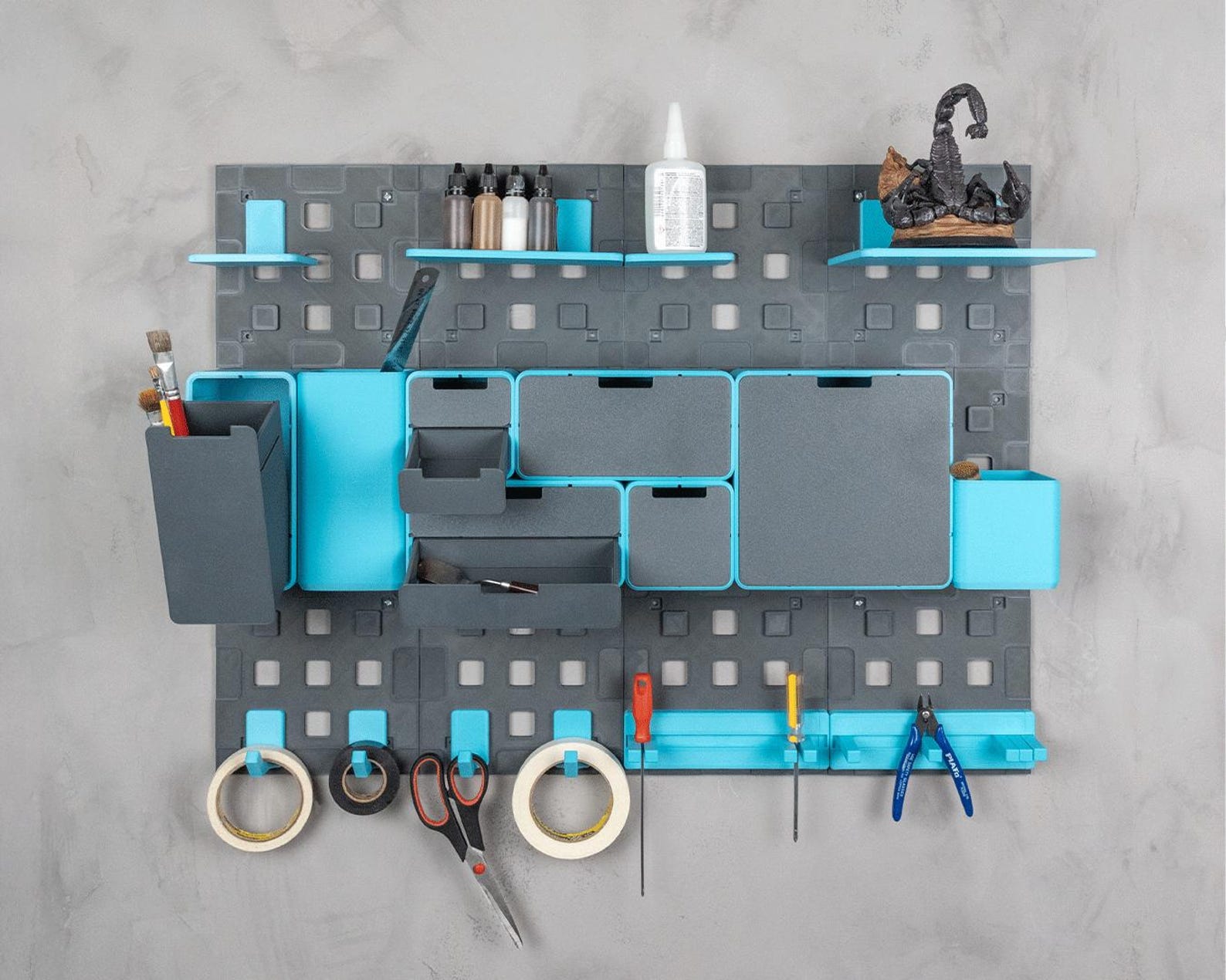 3D Printed Upright Wall Mounted Organizer PLA Multicolor - Etsy