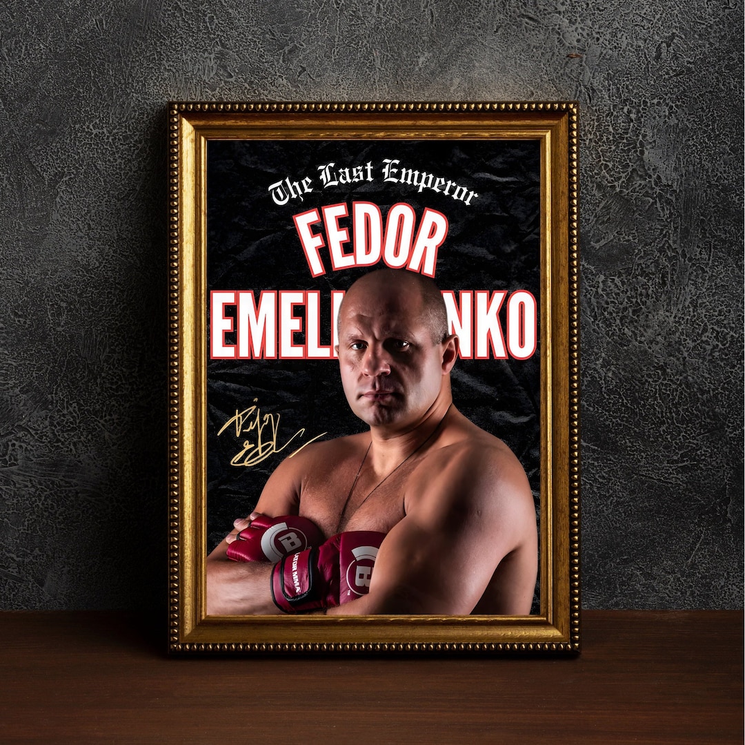 Poster Fedor Emelianenko / Boxing / MMA / K1 / Wall Poster / Wall Art ...