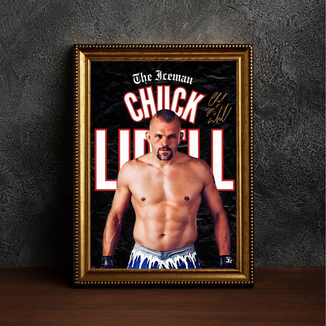 Poster Chuck Lidell / Boxing / MMA / Wall Poster / Wall Art / Interior ...