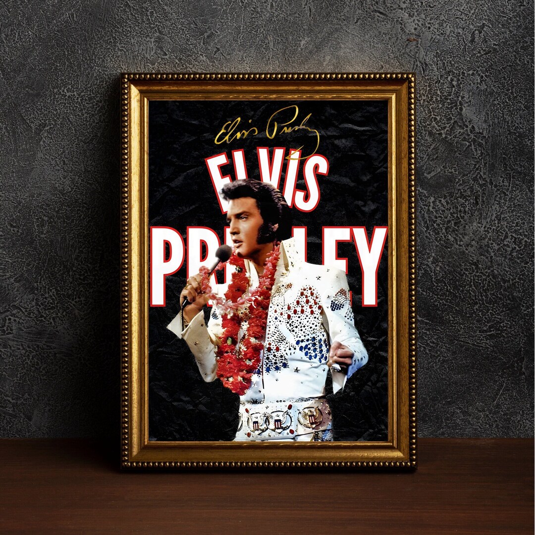 Elvis Presley Poster / Rockstar / Rap / Pop Star / Wall Poster / Wall ...