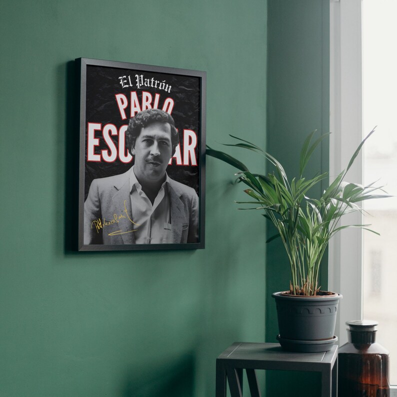 Poster Pablo Escobar / Gangster / Wall Poster / Wall Art / Interior ...