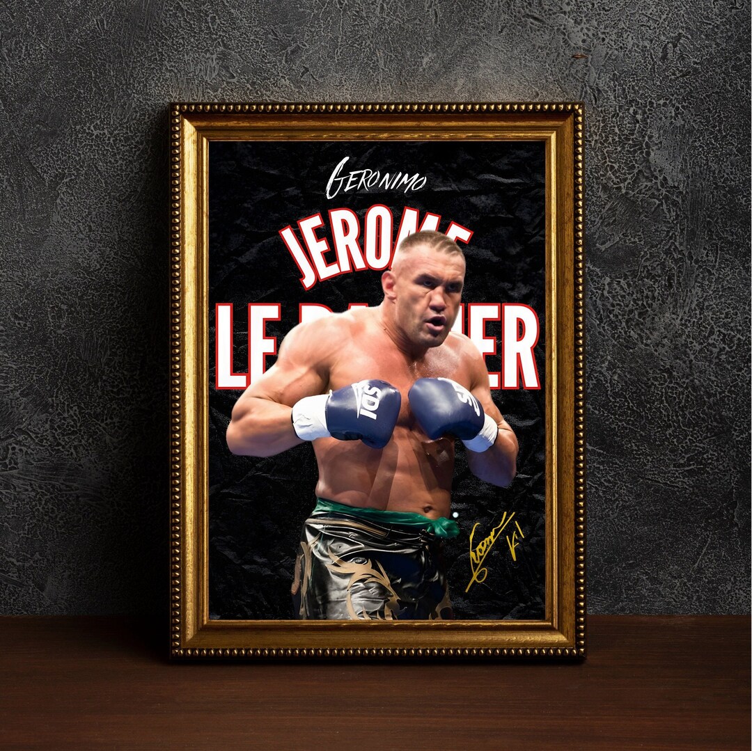 Poster Jérome Le Banner / Boxing / MMA / K1 / Wall Poster / Wall Art ...