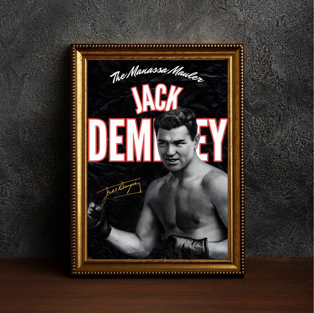Jack Dempsey Poster / Boxing / MMA / Wall Poster / Wall Art / Interior ...