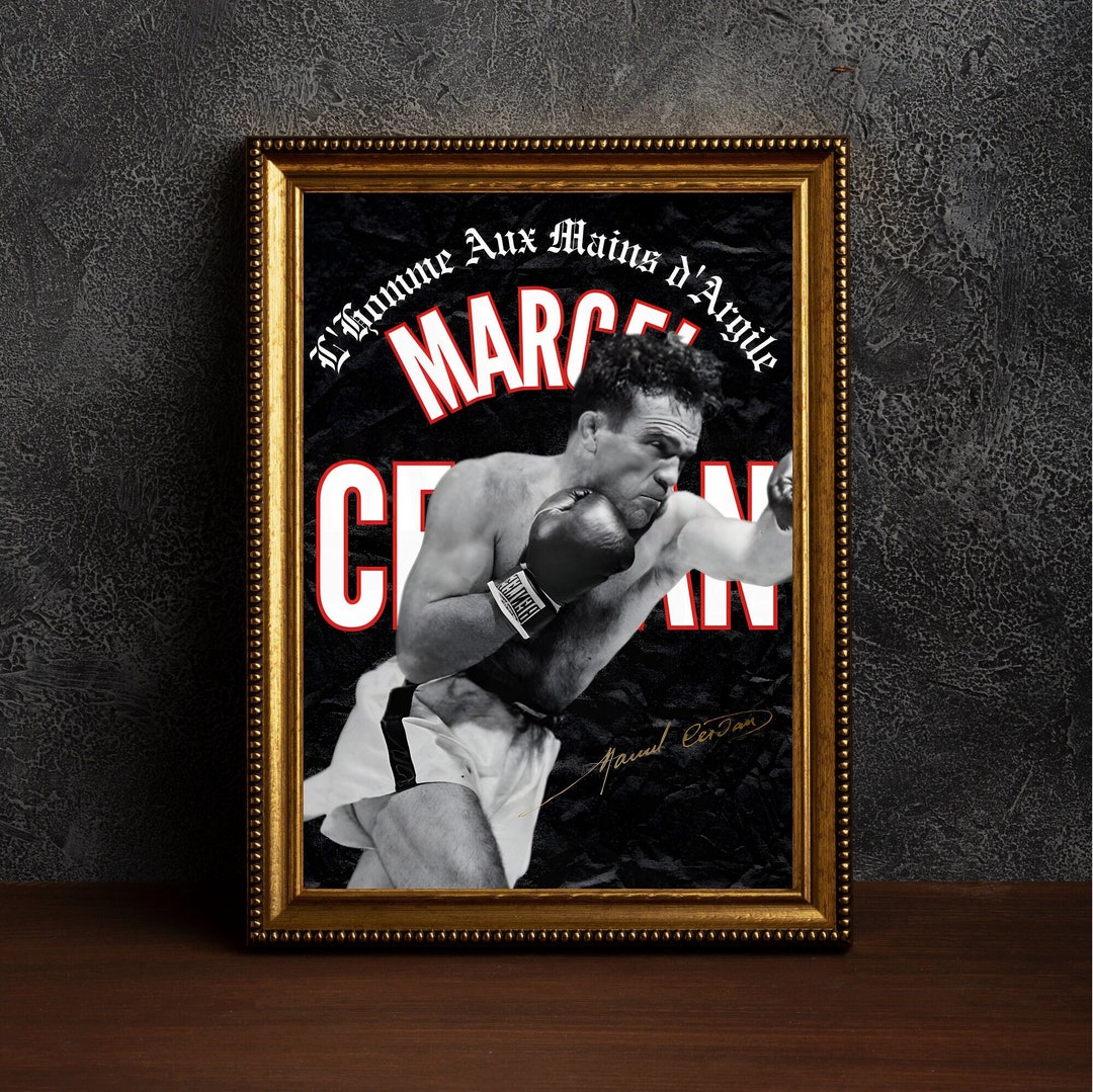 Poster Marcel Cerdan / Boxing / / MMA / Poster Poster / Luxury Wall Art ...