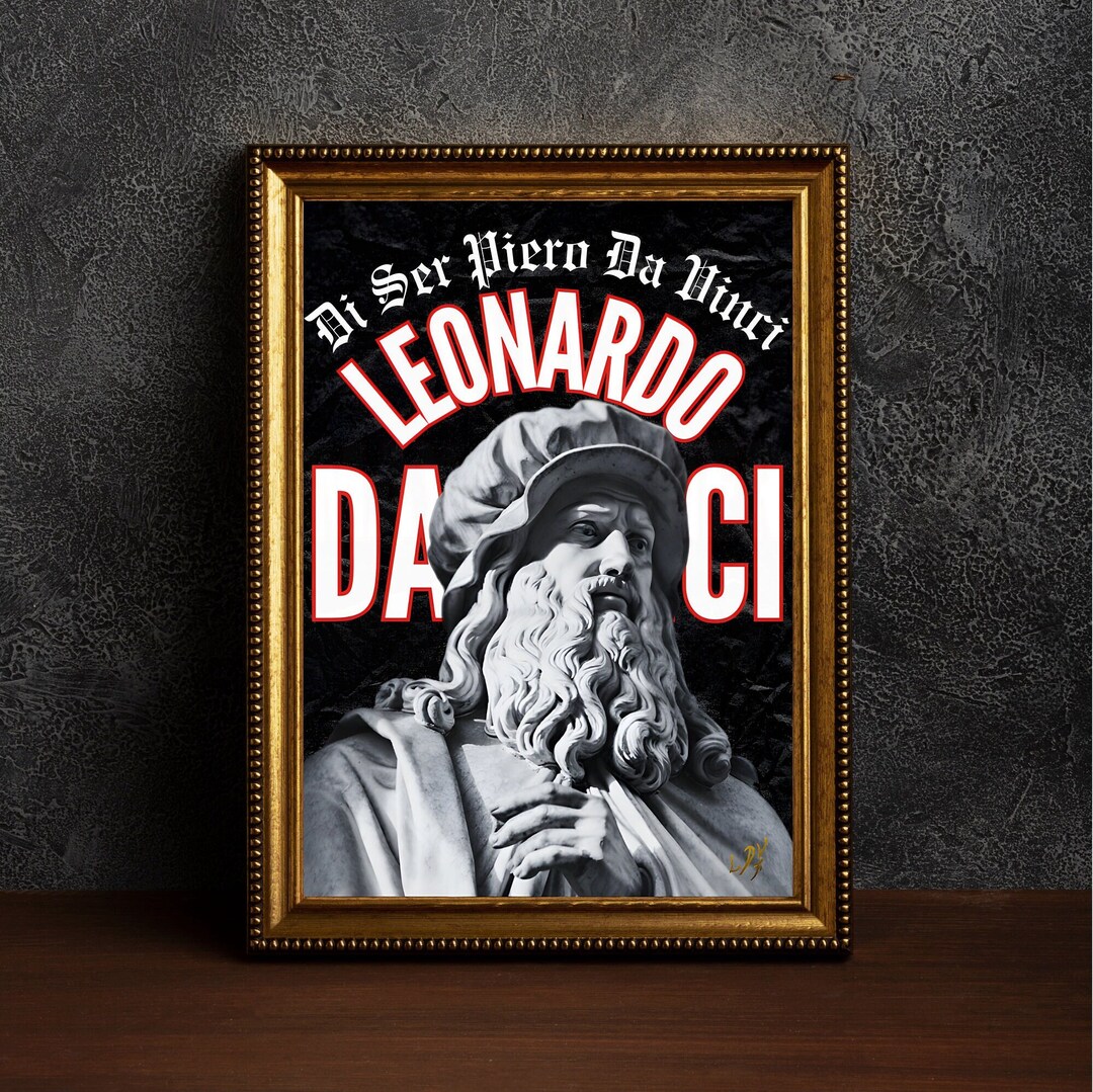 Poster Leonardo Da Vinci / Inventor / Politics / History / Culture ...