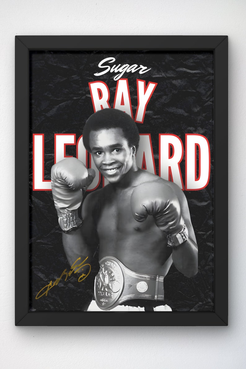 Poster Sugar Ray Leonard / Boxing / Boxing Prints / MMA / Wall Poster ...