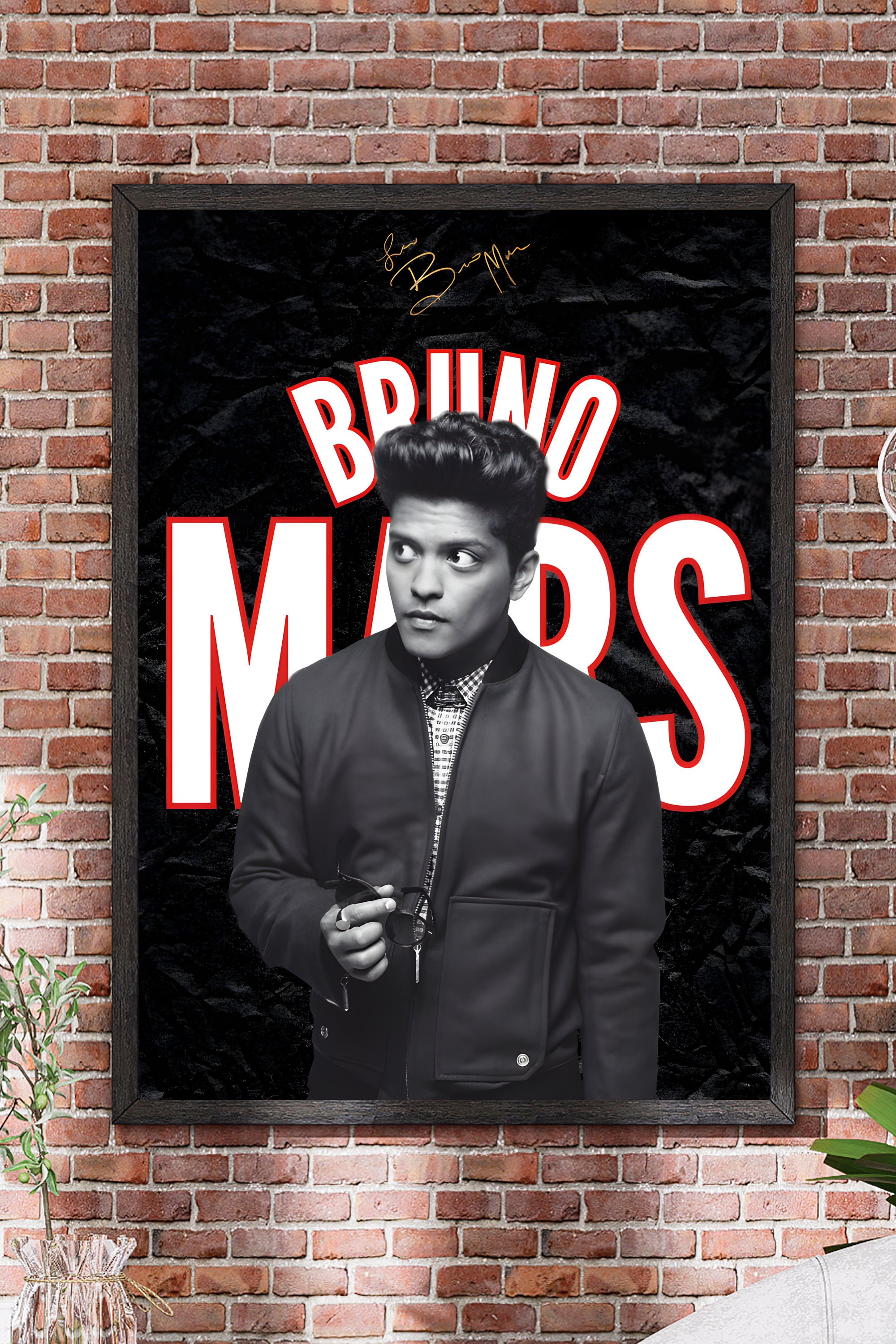 Poster Bruno Mars / Rap / Pop Star / Rockstar / Wall Poster / Wall Art ...