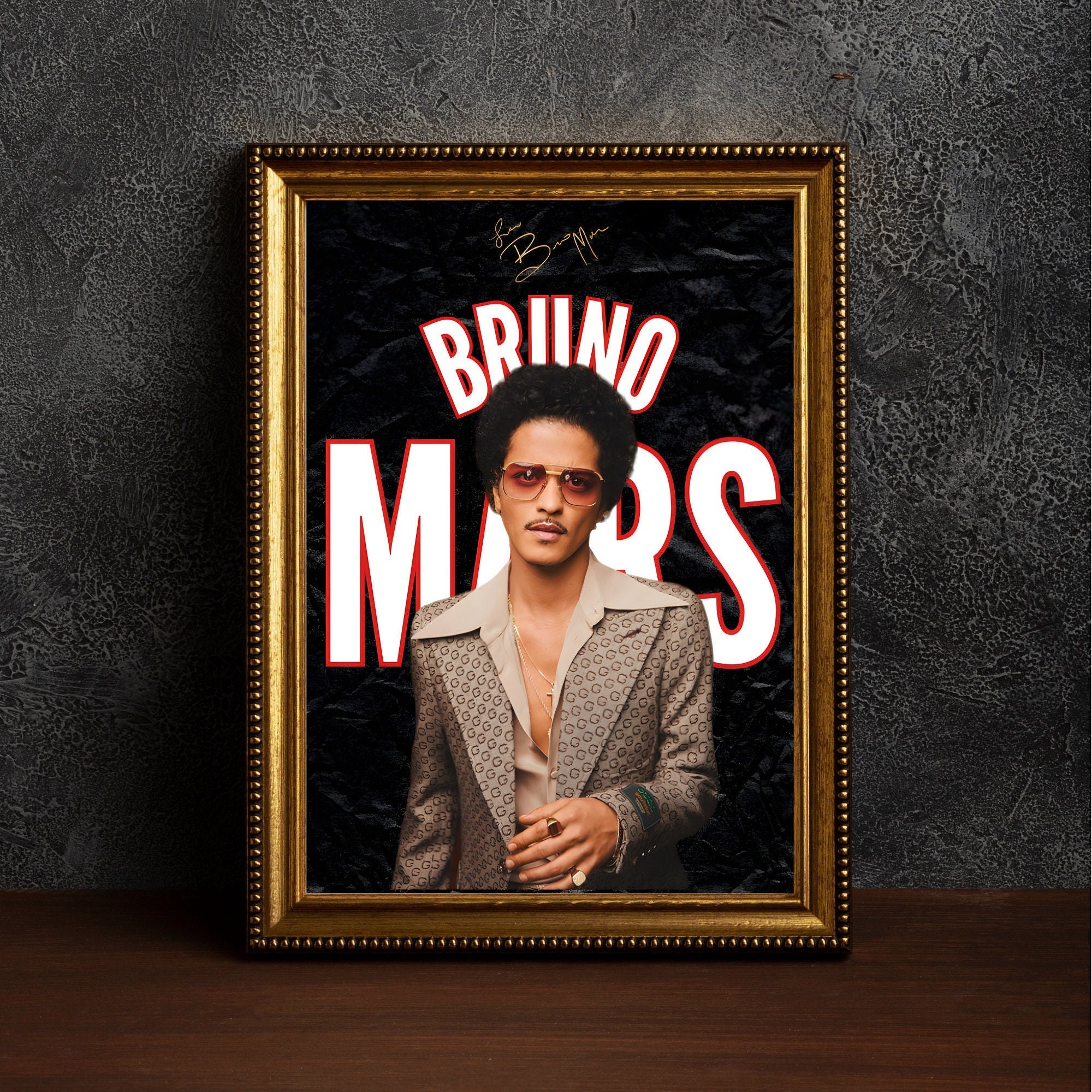 Poster Bruno Mars / Pop Star / Rap / Rockstar / Wall Poster / Wall Art ...