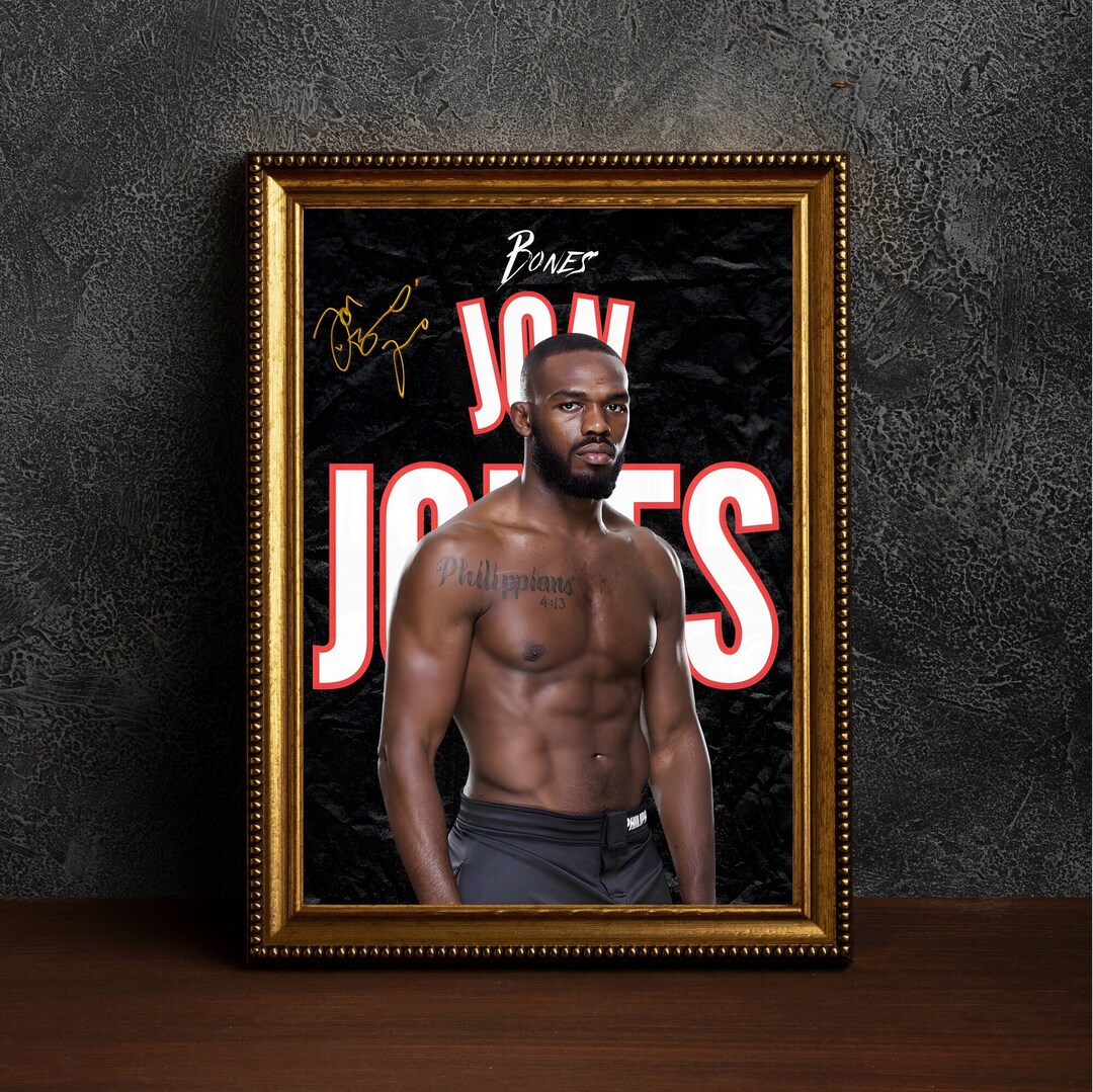 Jon Jones Poster / Boxing / MMA / Wall Poster / Wall Art / Interior ...