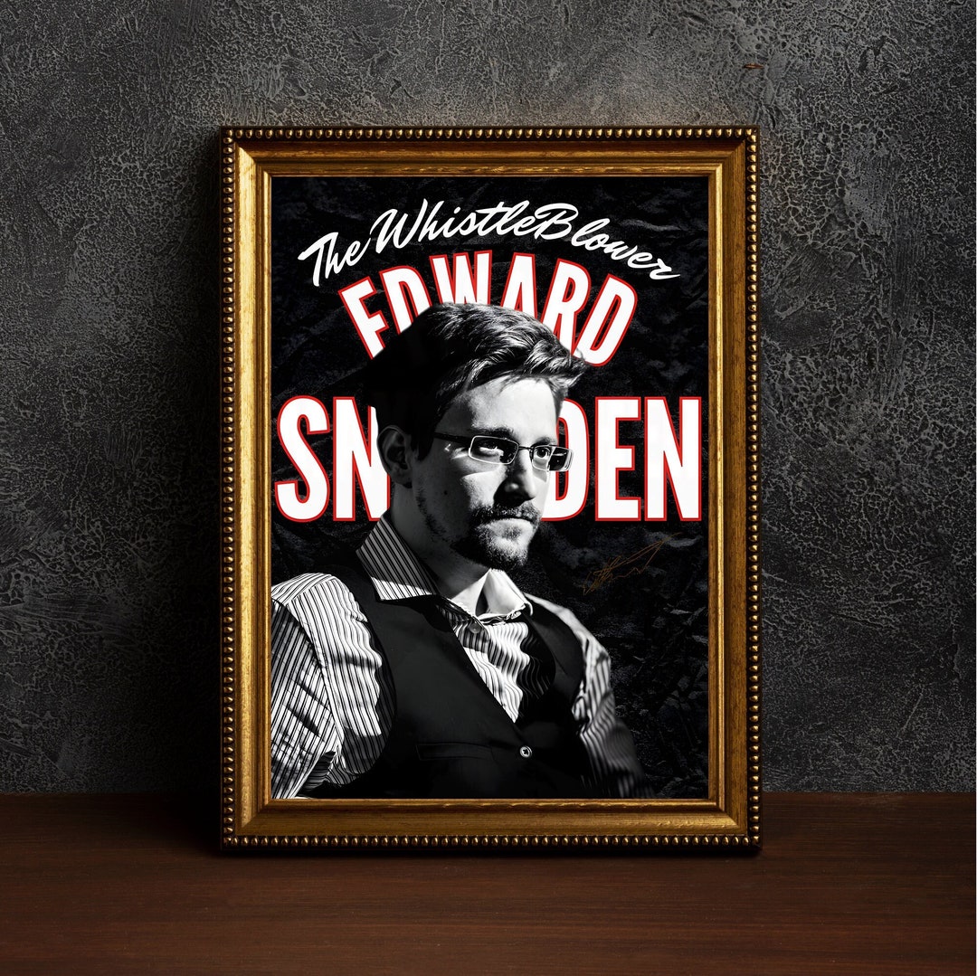 Edward Snowden Poster / Politics / History / Culture / Luxury Wall Art ...