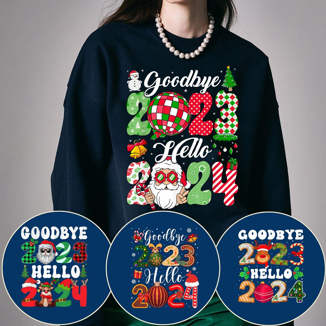 Goodbye 2023 Hello 2024 Png Happy New Year Png PNG ONLY - Etsy Australia