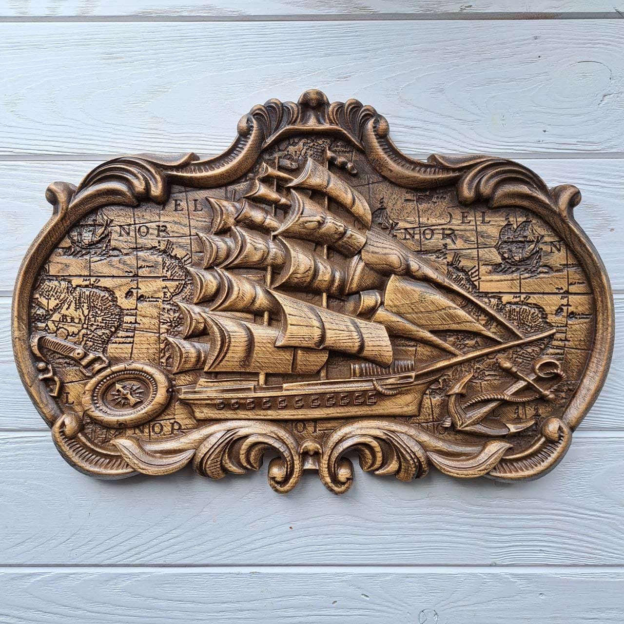 Wooden Carved Wall Panel. Wall Bas-relief. Bas-relief. Wooden Bas ...