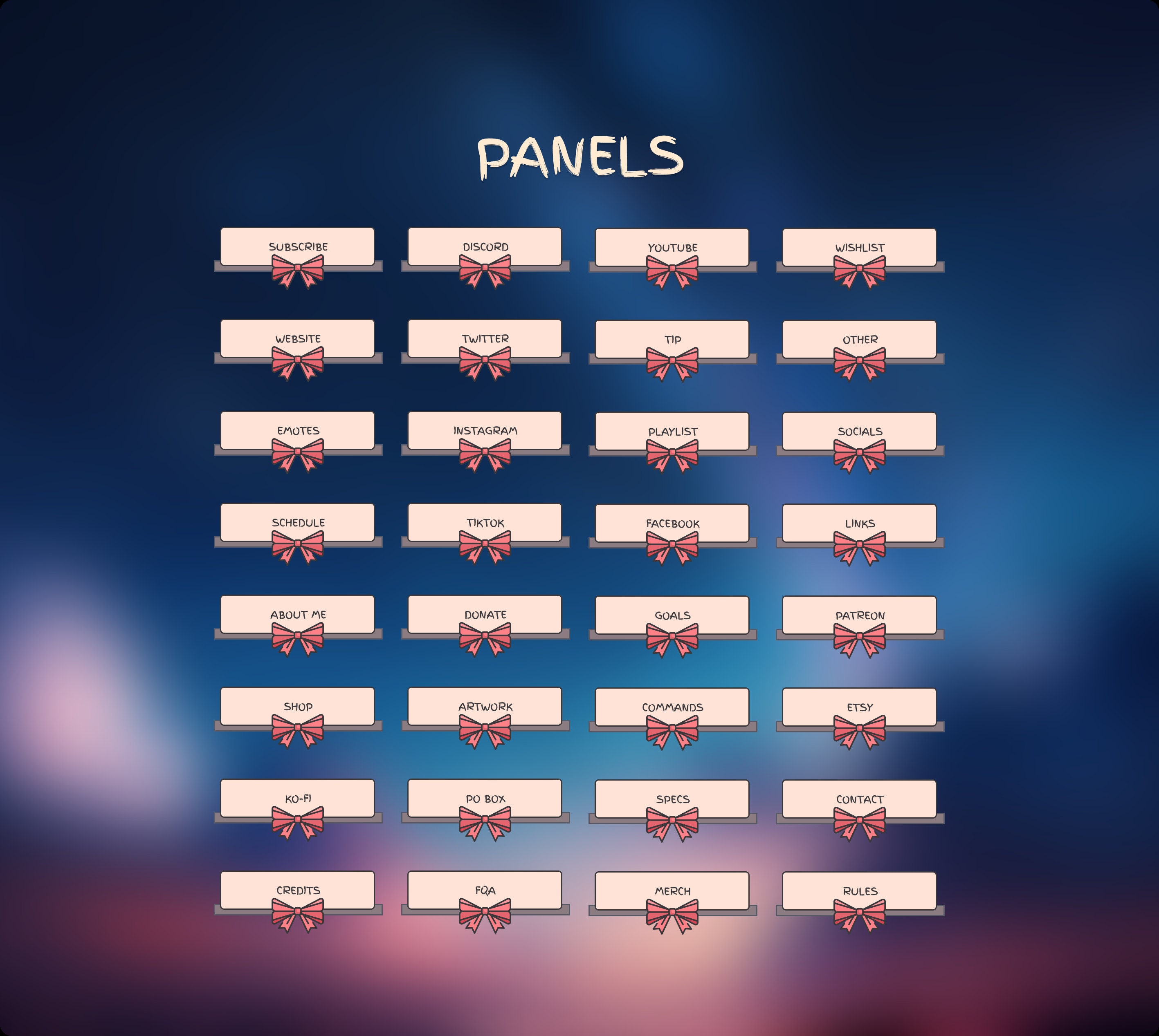 Candy Stream Pack . Stream Overlay . Streamoverlay . Chat Widget ...