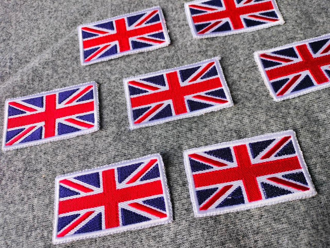 United Kingdom UK Flag Patch Embroidered Iron-on Patches Shoulder ...