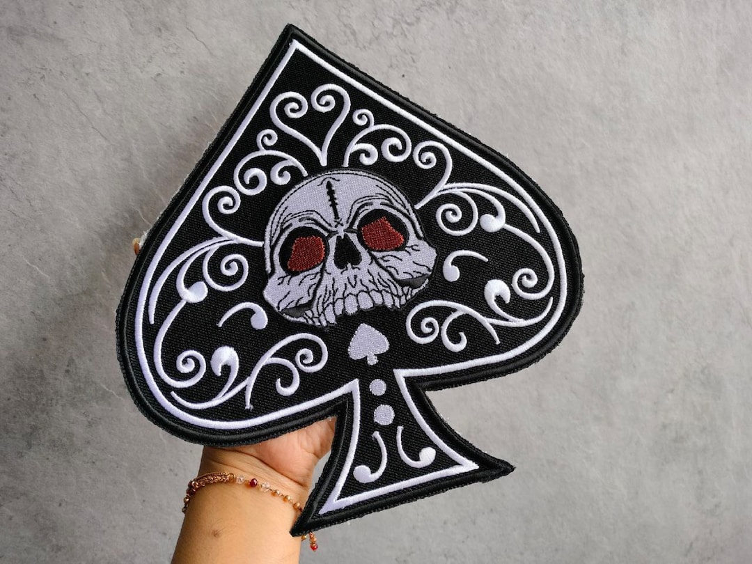 ACE SPADE Patch for Custom Biker Vest Iron on Patch - Etsy