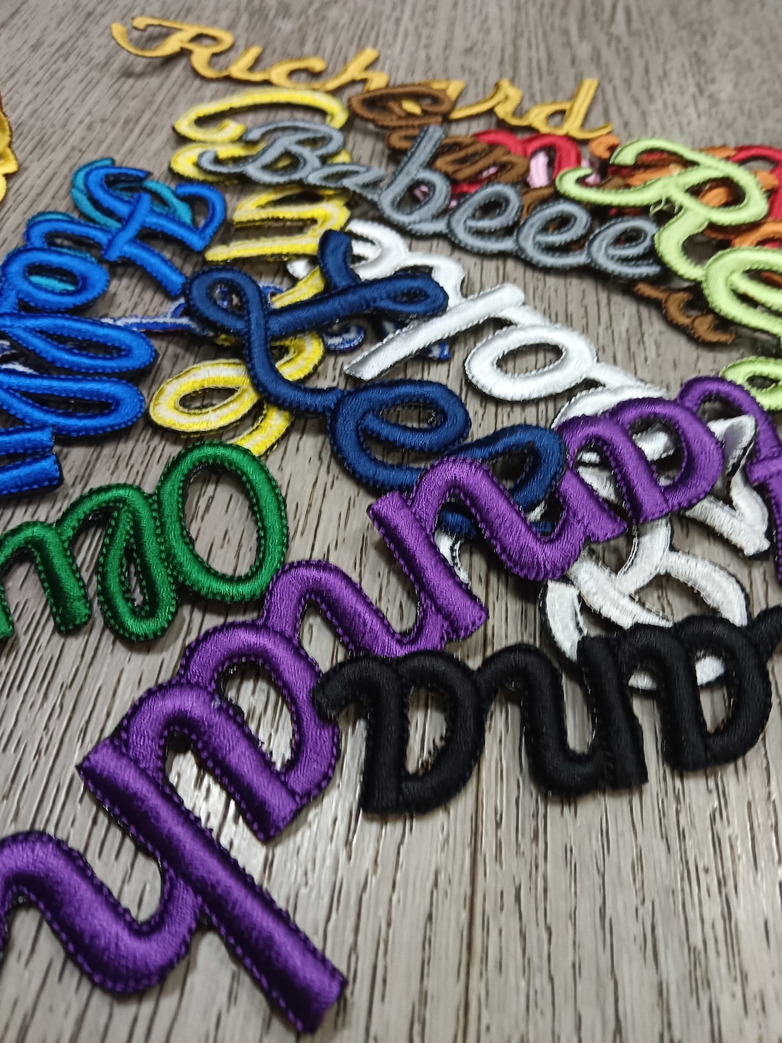 Embroidered Iron on Name Patch, Custom Applique - Etsy