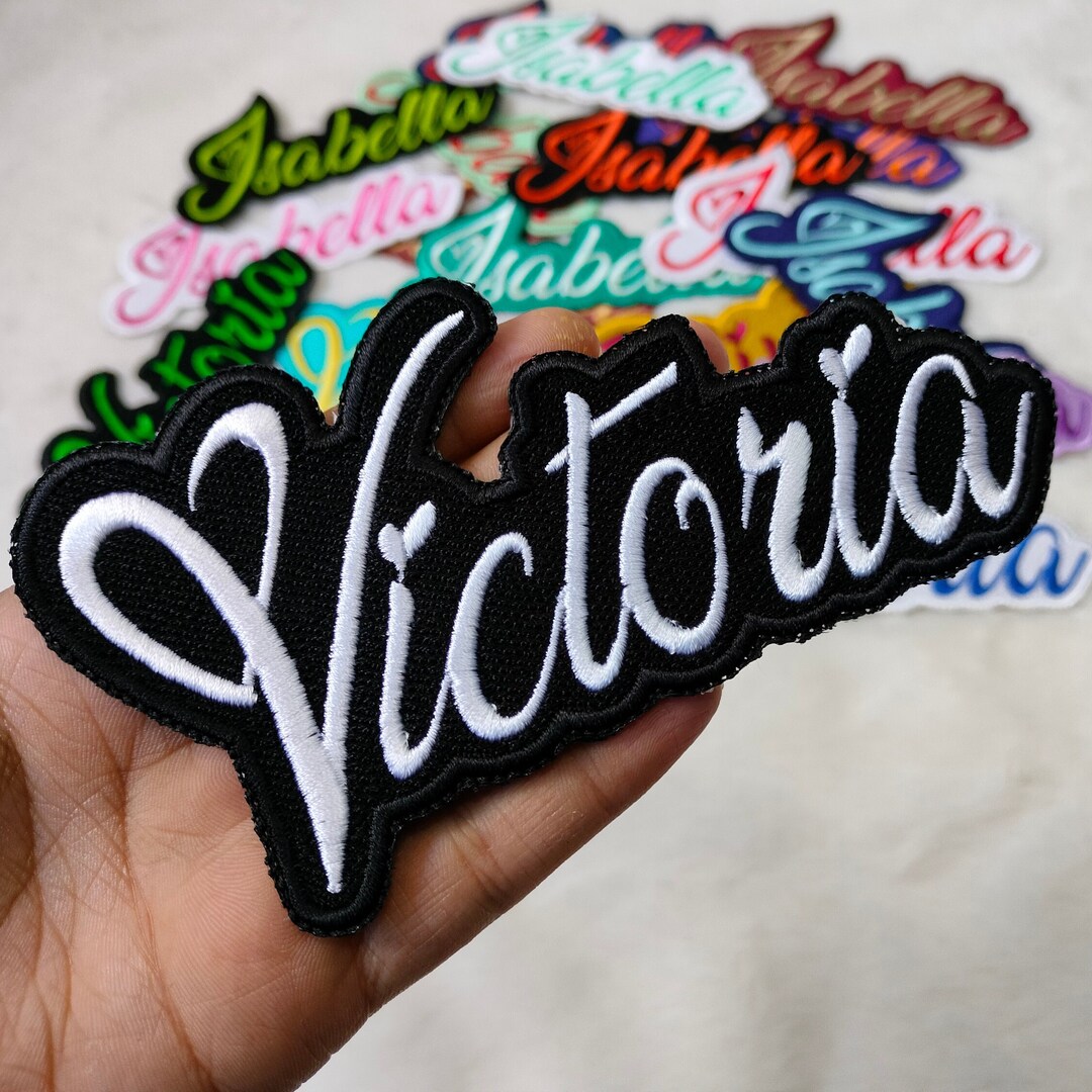 Personalized Name Patch, Custom Name Patch, Name Tag, Iron on Patch, for Backpacks, Jackets ...
