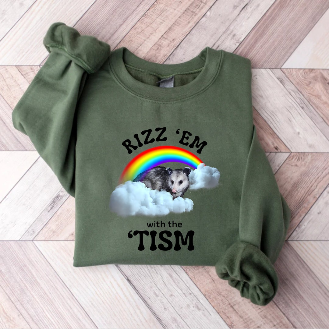 Comfort Color Rizz Em With the Tism Shirt, Funny Autism Sweatshirt ...