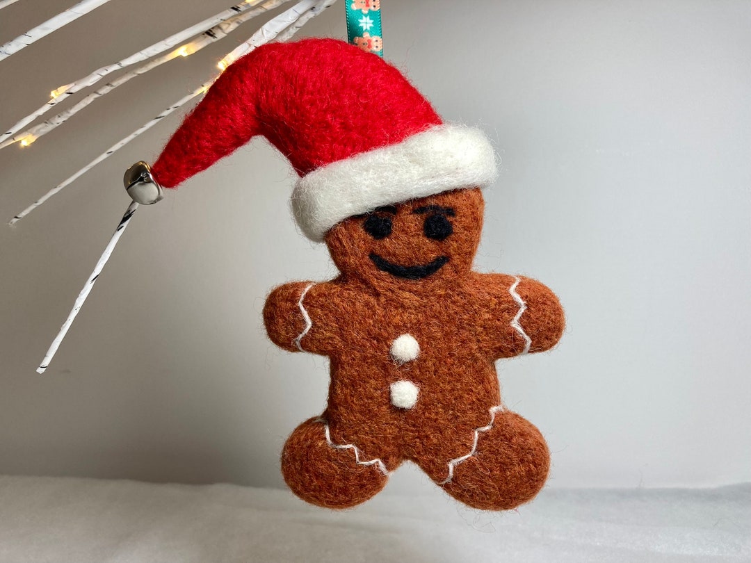 Gingerbread Man Bauble - Handmade Christmas Gift - Etsy
