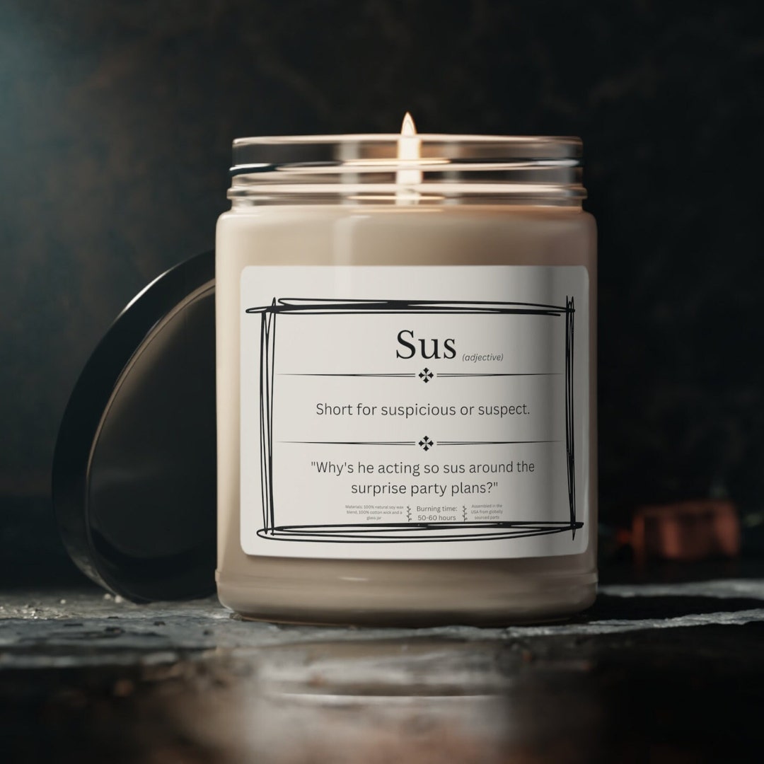 Funny Slang Meanings, Gifts for Teens. Scented Candle Gift | Sus ...