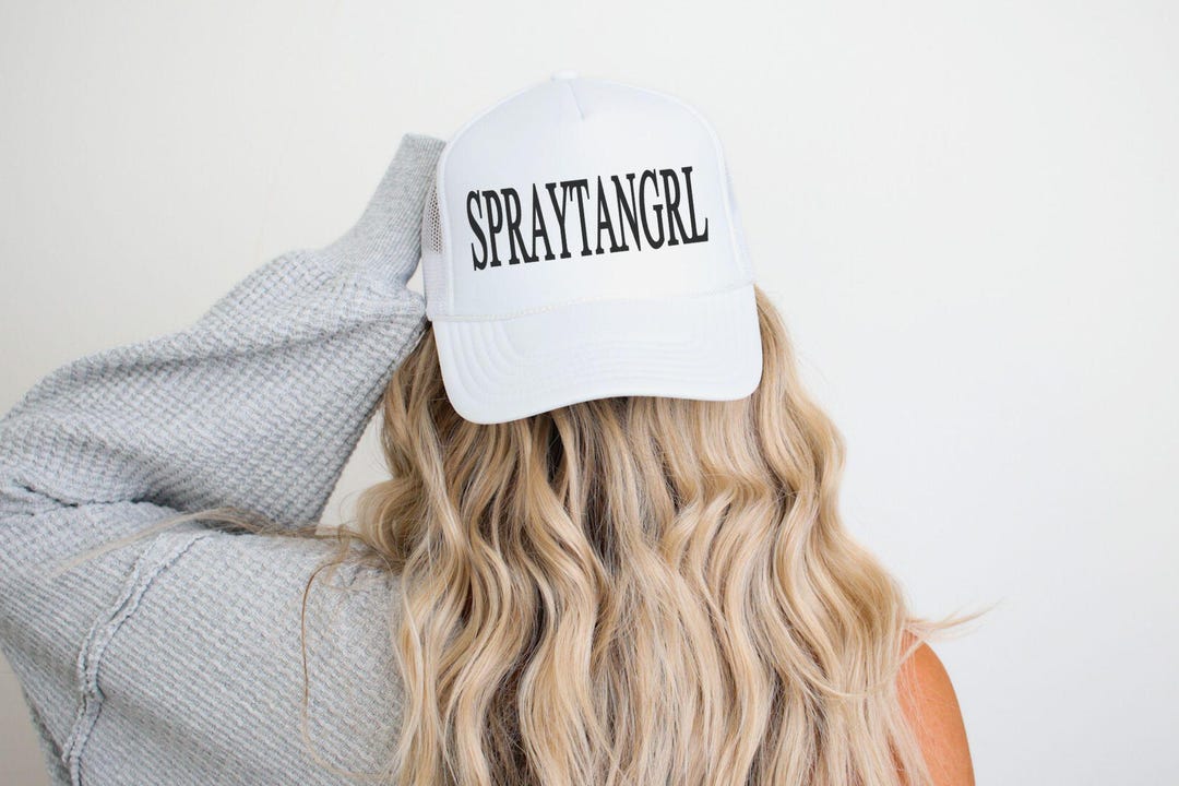 SPRAYTANGRL Trucker Hat, Sunless Tanning Salon Apparel - Etsy