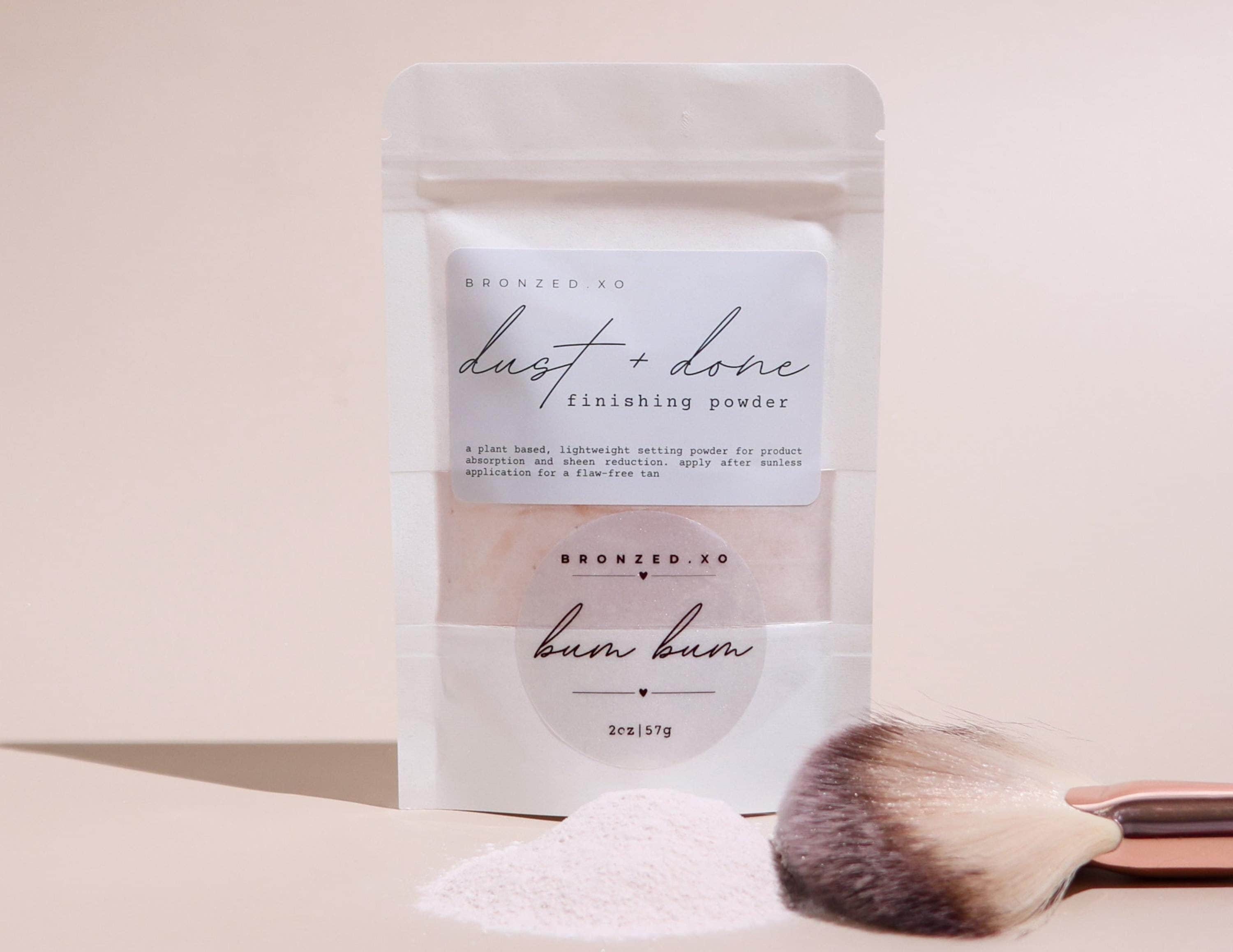 Sunless Tan Finishing Powder, Spray Tan Drying Shimmer Powder, Airbrush ...