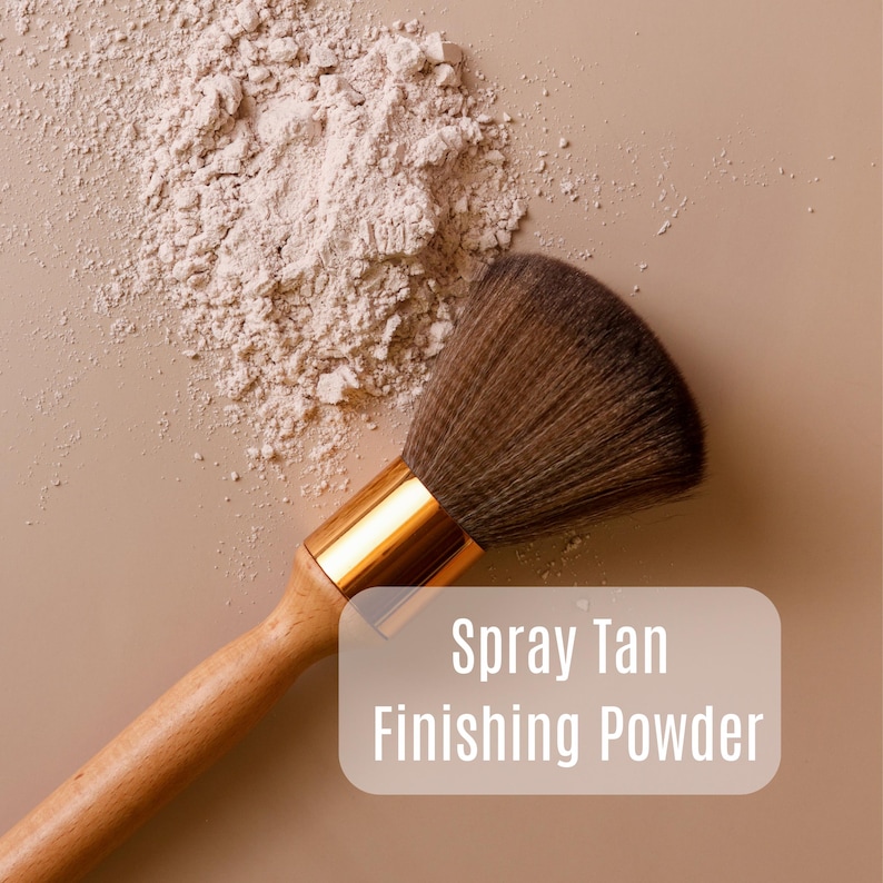 Spray Tan Finishing Powder, Sunless Tan Drying Shimmer Powder, Airbrush ...