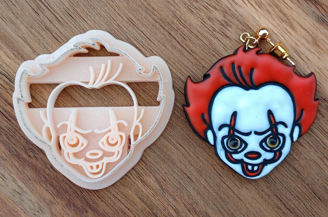 Creepy Clown | Halloween | Horror Movie | Polymer Clay Cutter - Etsy