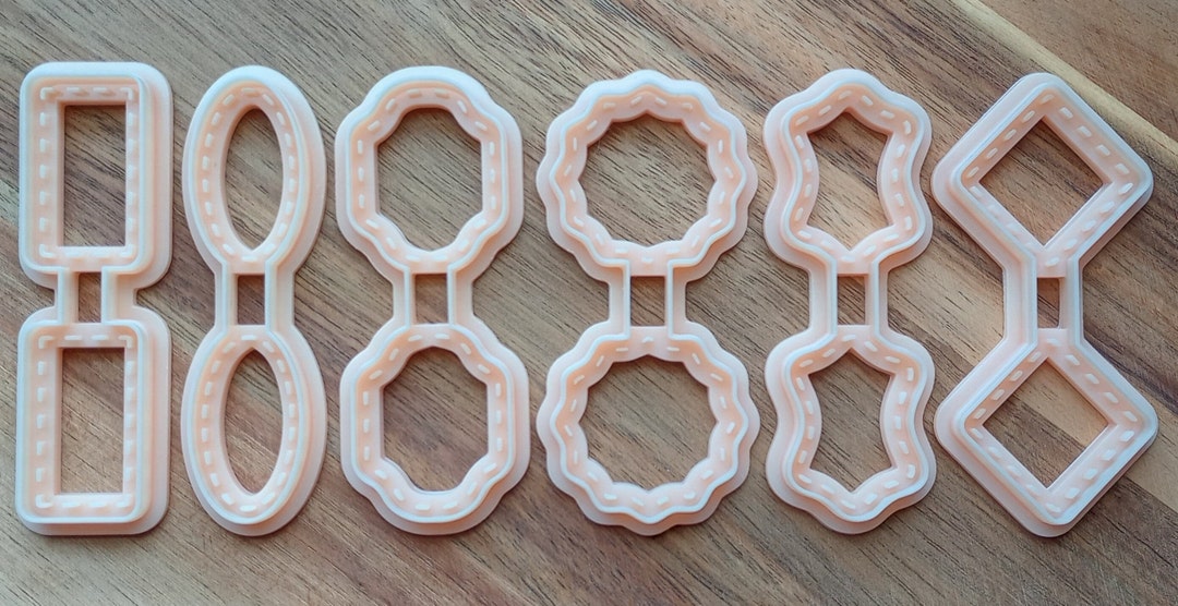 Leather Stitch | Keychain Clay Cutter | Designs 1 - 6 | Polymer Clay ...
