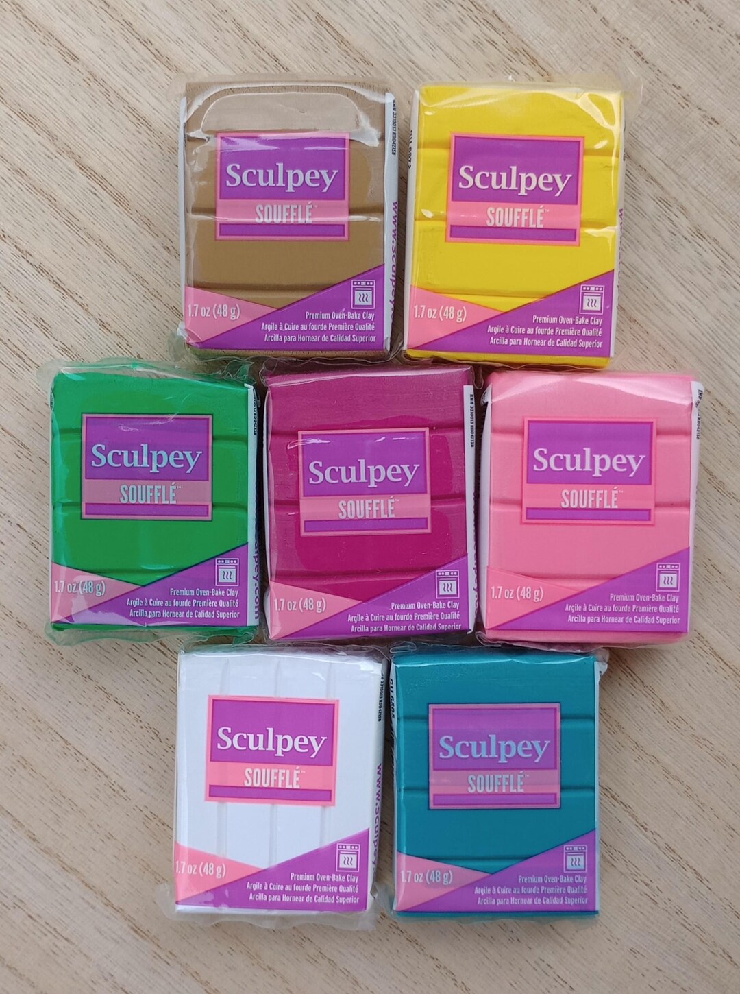 Sculpey Souffle | Polymer Clay | Latte | Canary | Shamrock | Turnip ...