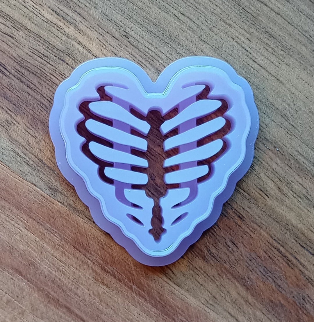 Skeleton Heart | Heart Shaped | Rib Cage | Valentine's Day | Polymer ...