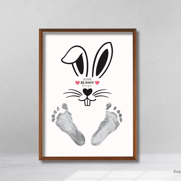 Easter Footprint Craft - Etsy