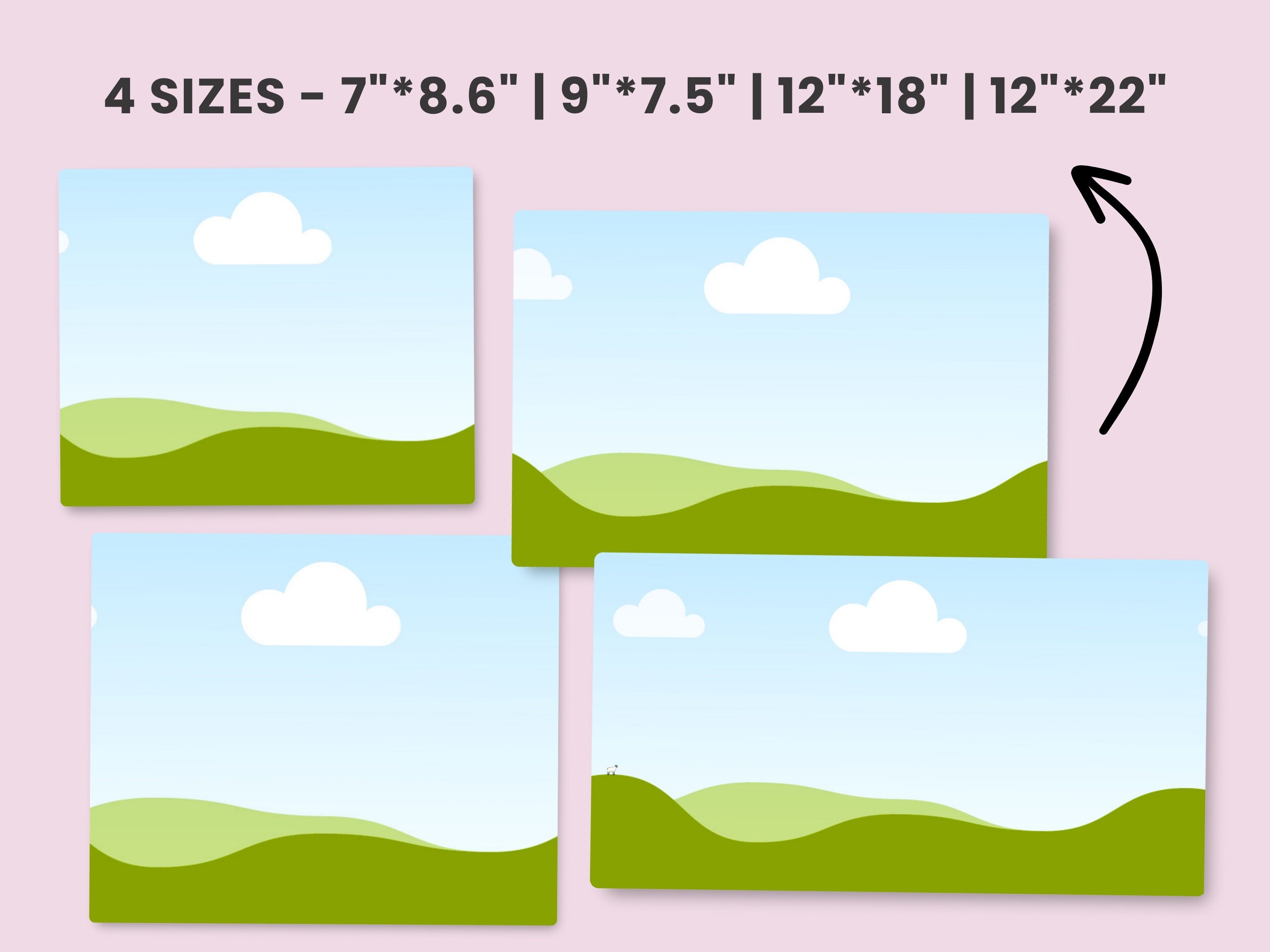 Mouse Pad Mockup, Mouse Pad Template, Blank Mouse Pads, Mouse Pad ...