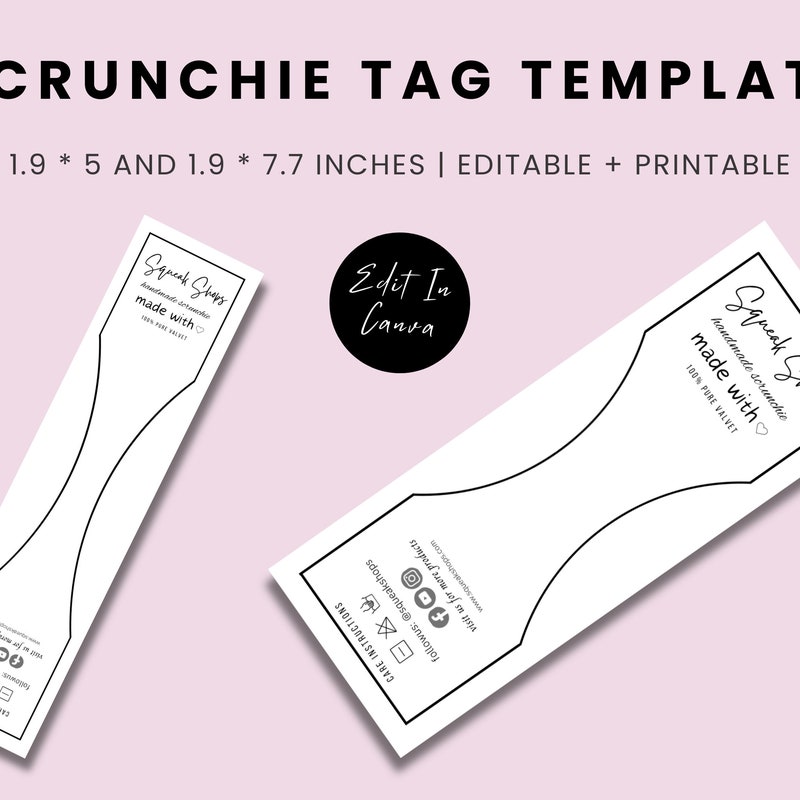 Scrunchie Labels - Etsy Canada