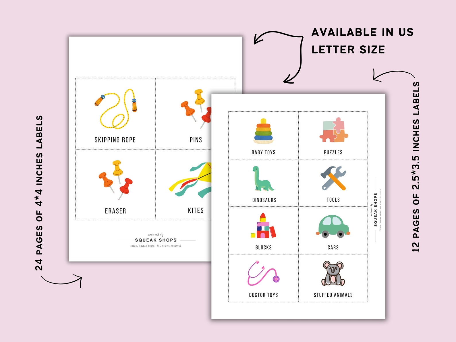 Editable Printable Toy Trofast Bin Storage Labels, Toy Labels Printable ...