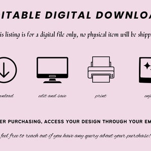 Facebook Business Card Canva Template, Facebook Editable and Printable ...